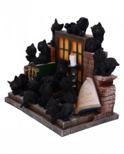 Black Cat With Witch Hat Halloween decoration 🎃 | Horror-Shop.com