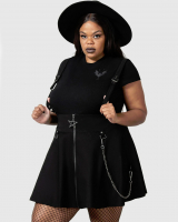 KILLSTAR Study Hell Suspender Skirt schwarz | bestellen | Horror-Shop.com