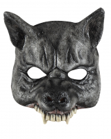 Black Werewolf Half Mask order as costume accessories | Horror-Shop.com