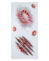 Zombie Bite SFX Tattoo Wounds for Halloween | Horror-Shop.com