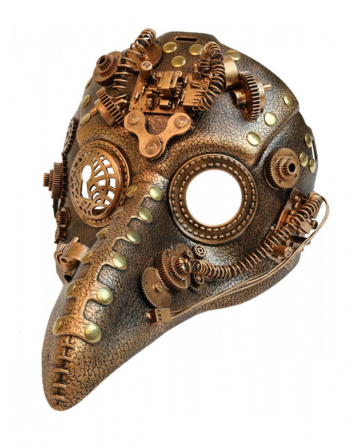 Steampunk Phantom Mask for gothic events | Horror-Shop.com
