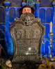 Tombstone With Hidden Grim Reaper Animatronic 39cm 💀 | Horror-Shop.com
