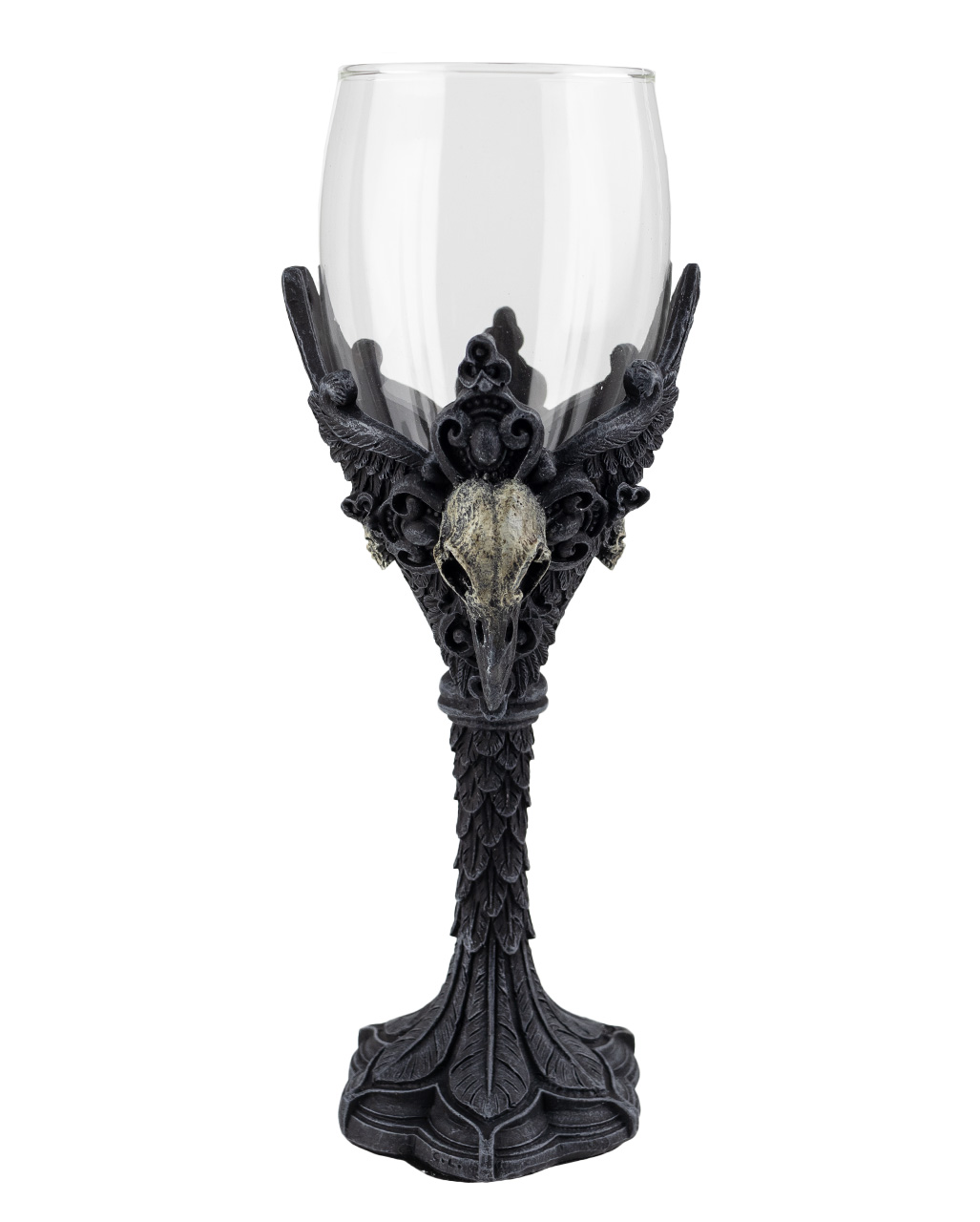 Black Raven Rabenglas | Gothic Geschirr | Horror-Shop.com