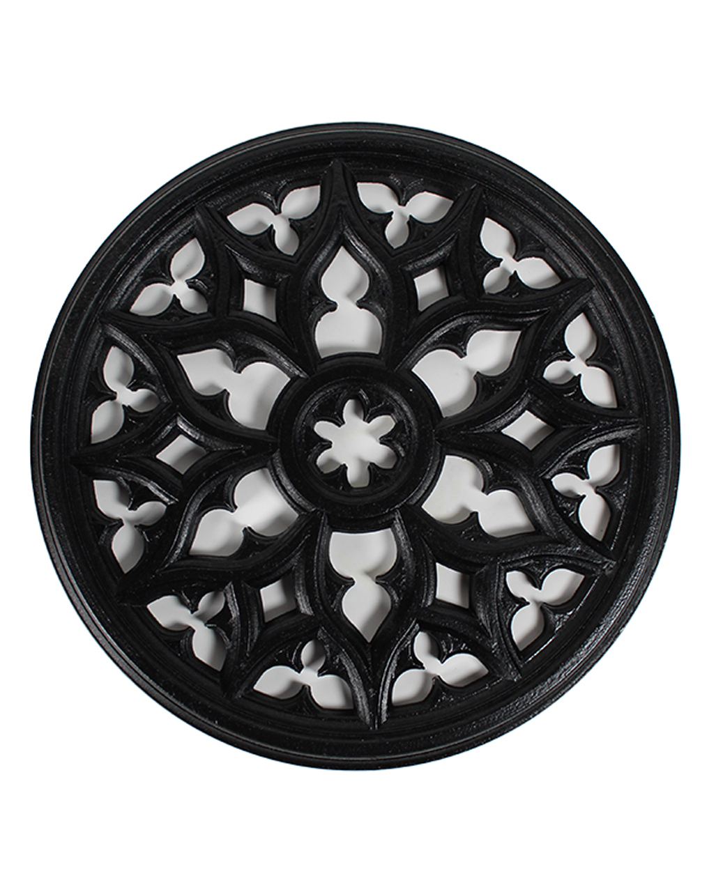 Black Victor Gothic Window 19cm Ø ★ | Horror-Shop.com