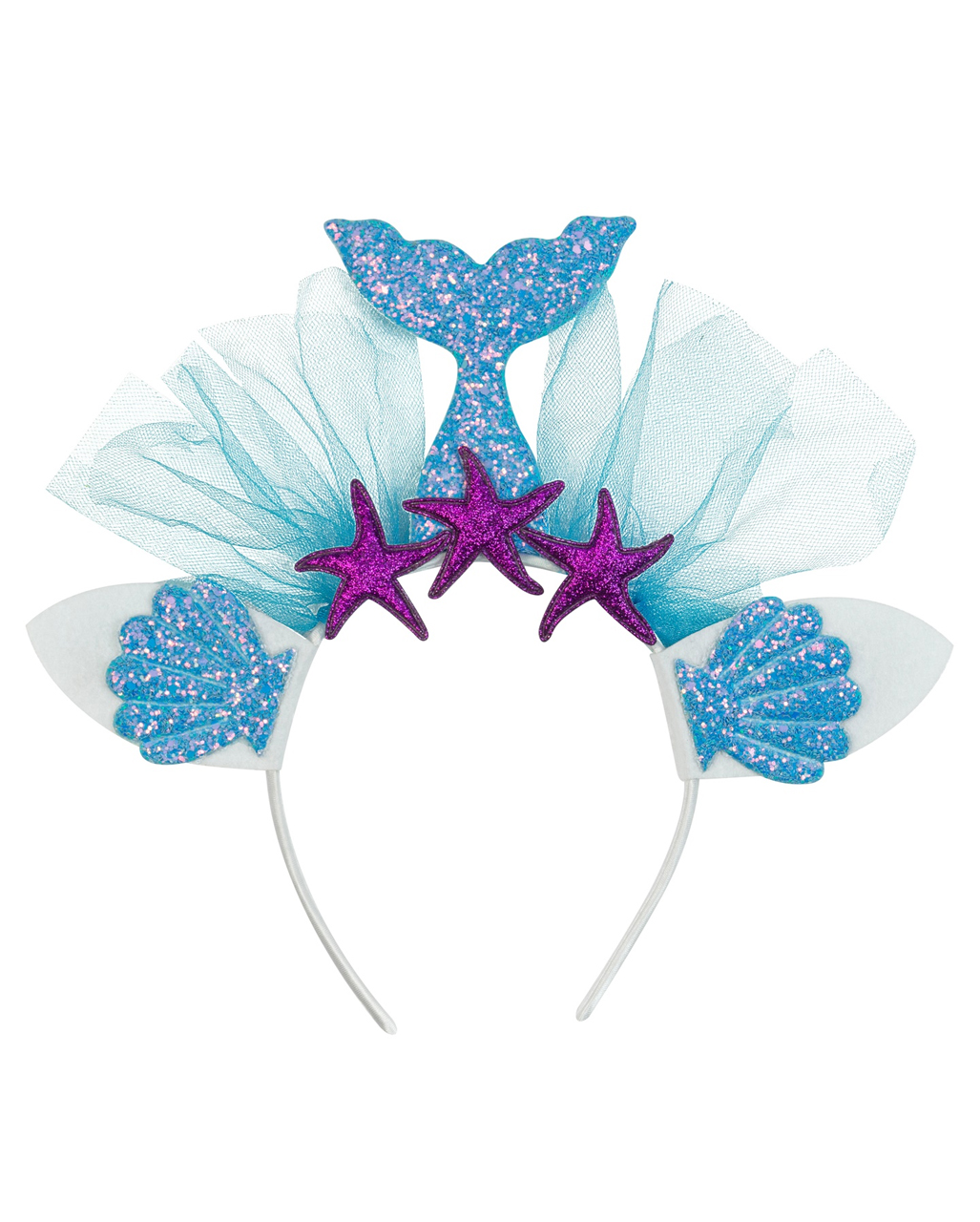 Blue Mermaid Headband As a costume accessory | Horror-Shop.com