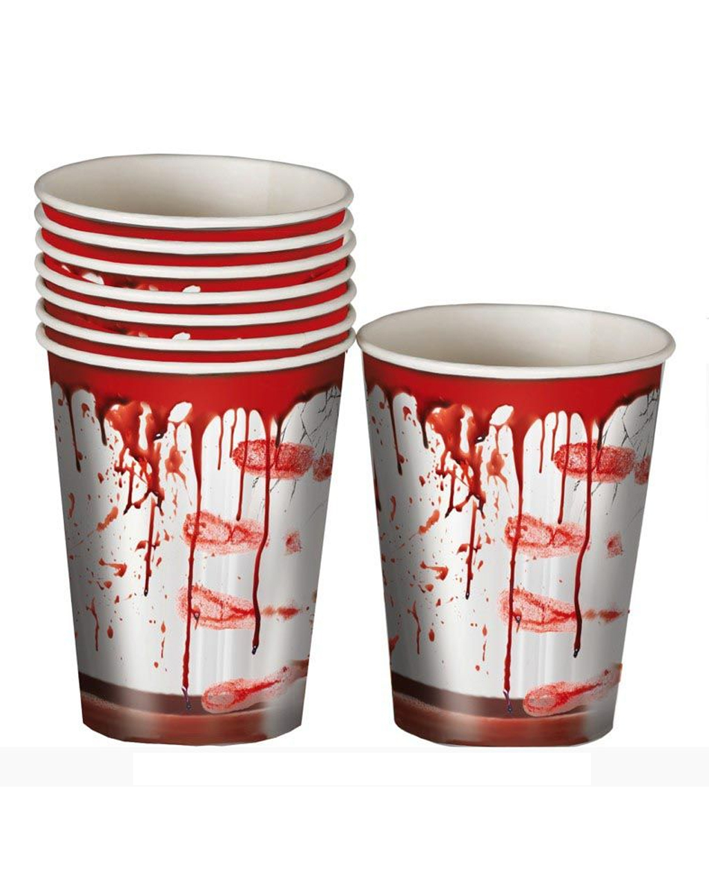 Bloody Party Paper Cup 8 Pieces for Halloween parties | Horror-Shop.com
