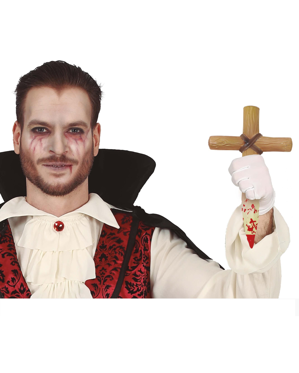 Bloody Cross Stake Toy Weapon for Halloween | Horror-Shop.com