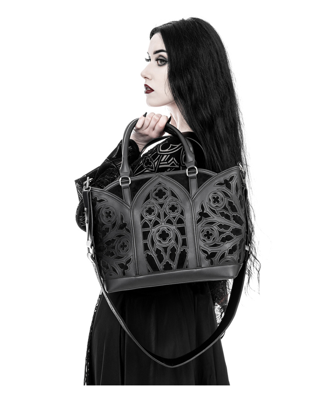 Catacombs Shopper Handbag | Goth accessory | Horror-Shop.com