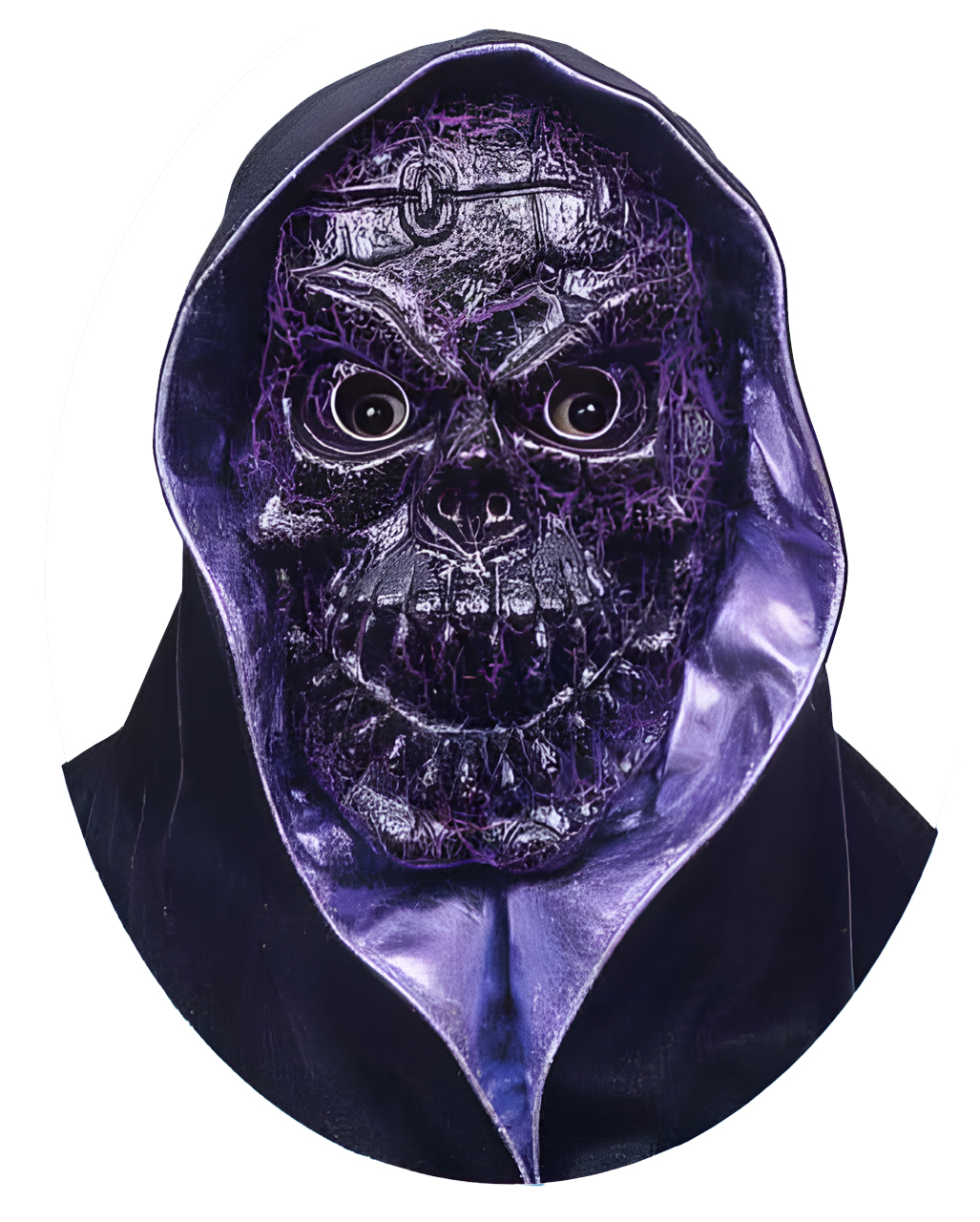 Crackled Skull Mask Purple Skull mask Skull Masks | Horror-Shop.com