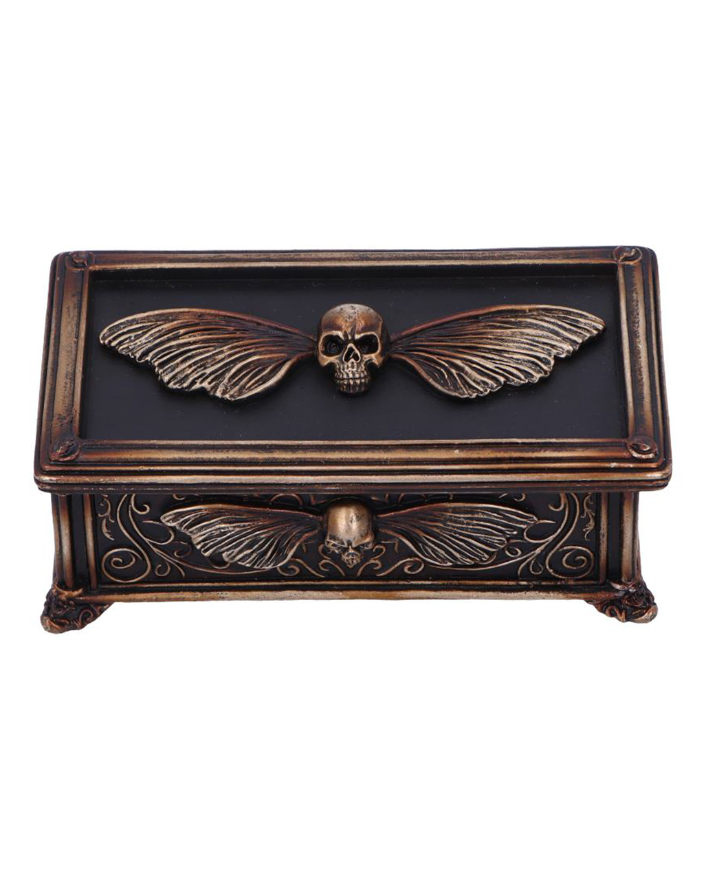 "Death's Head" Gothic Casket 19.5cm Gothic decoration | Horror-Shop.com