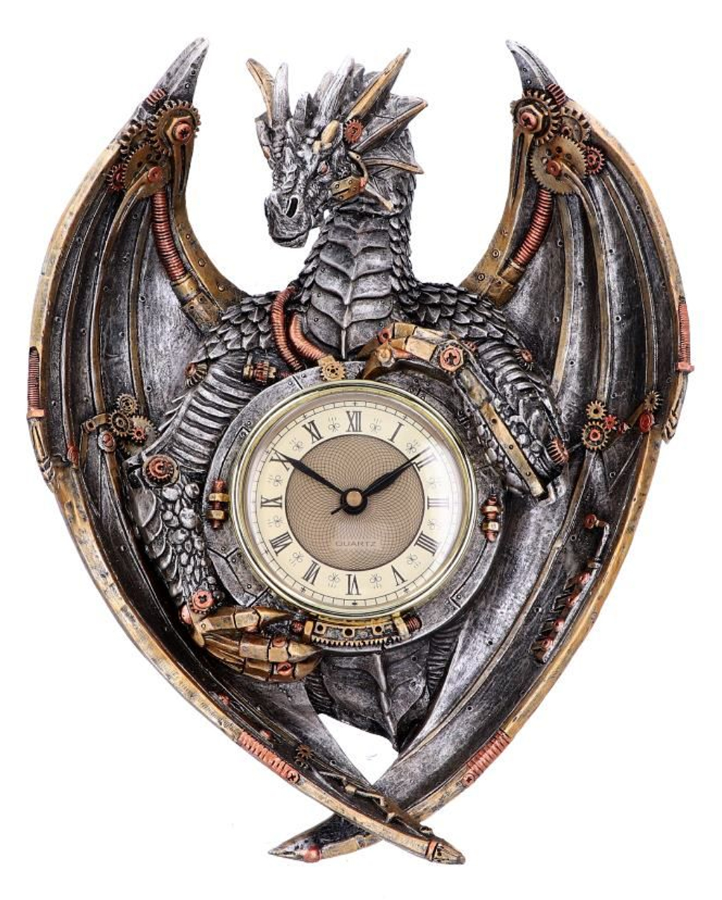 Dracus Horologium Steampunk Wall Clock 27.5cm ★ | Horror-Shop.com