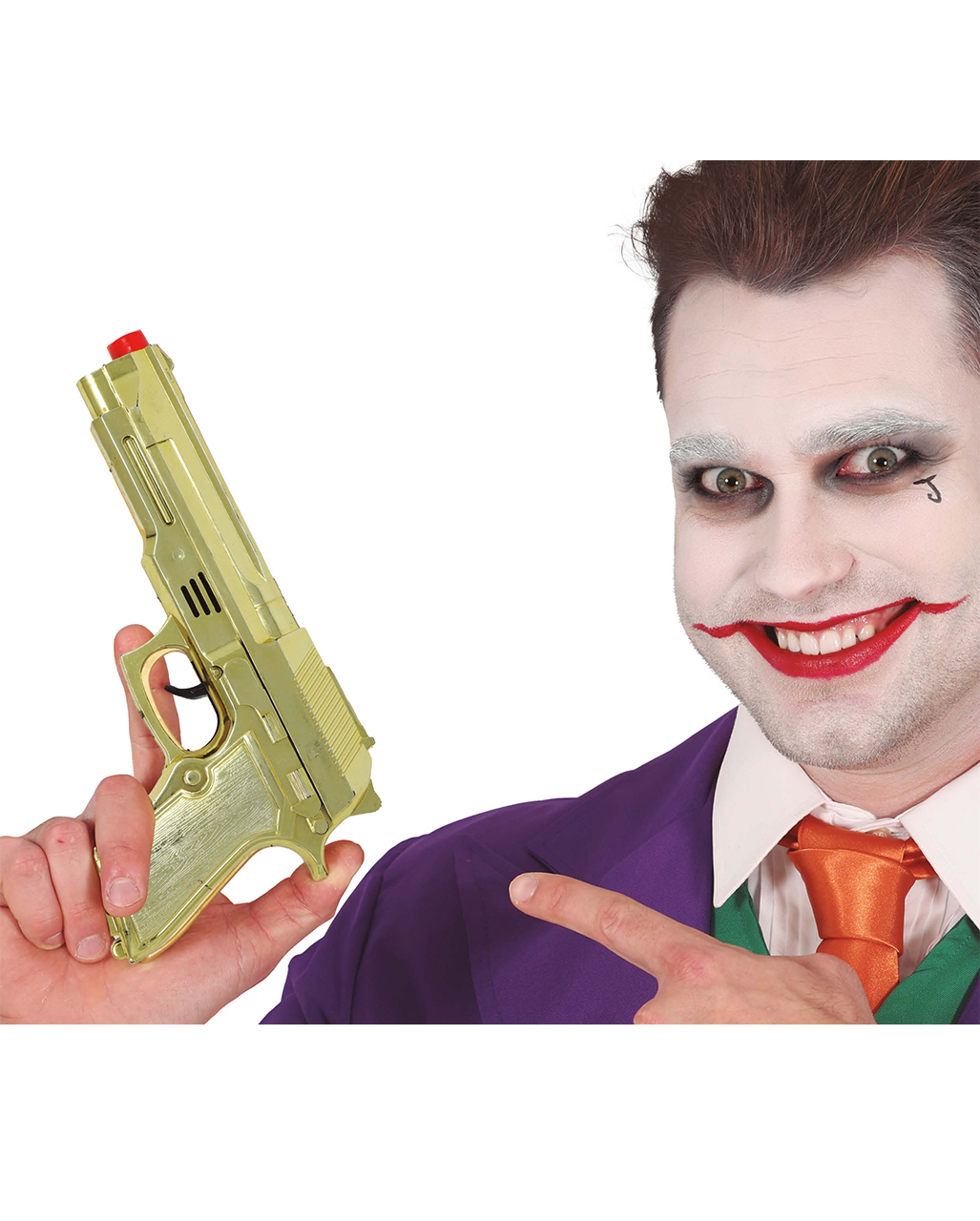Golden Pistol As A Toy Weapon | Non-hazardous costume accessory ...