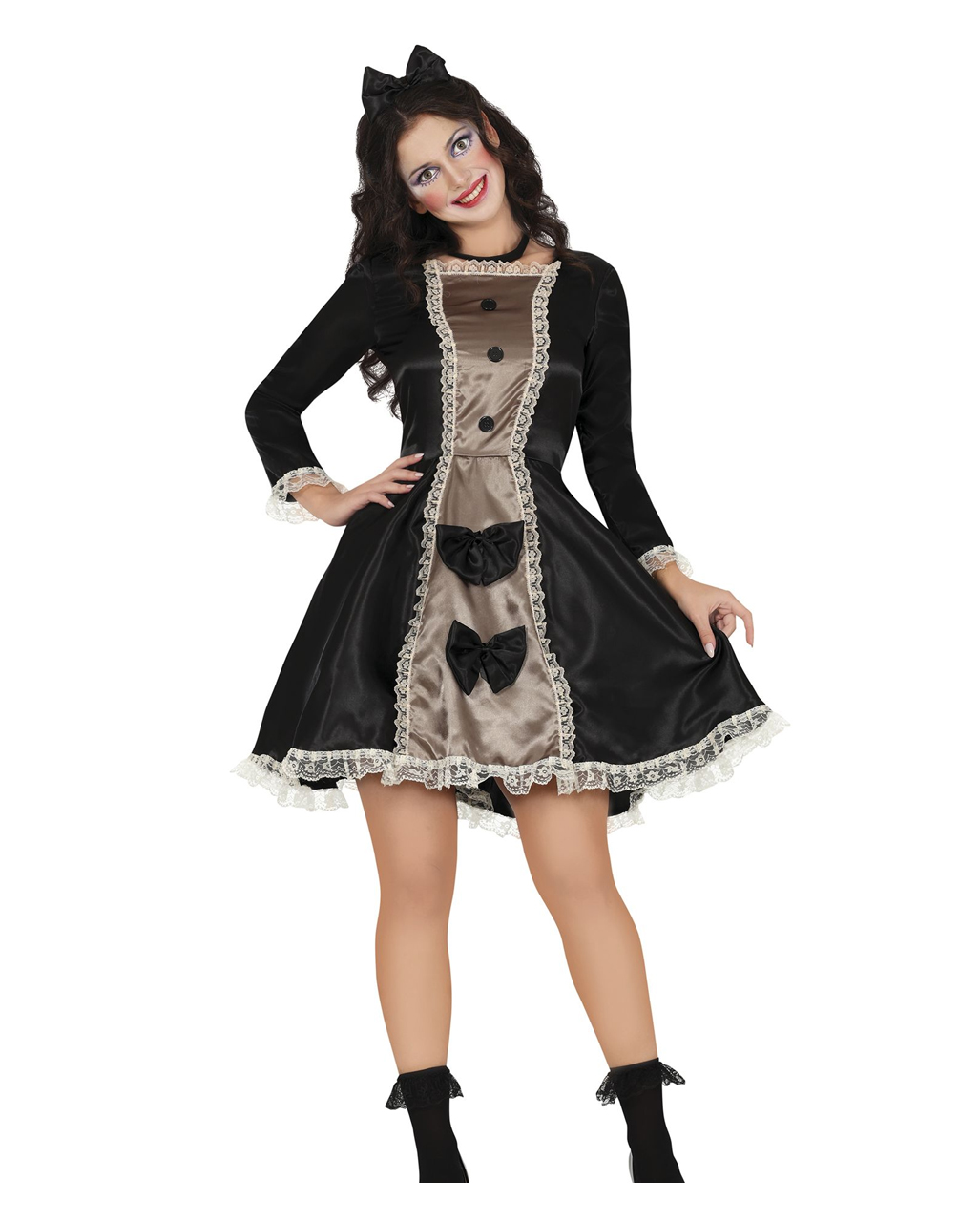 Gothic Doll Ladies Costume for Halloween | Horror-Shop.com