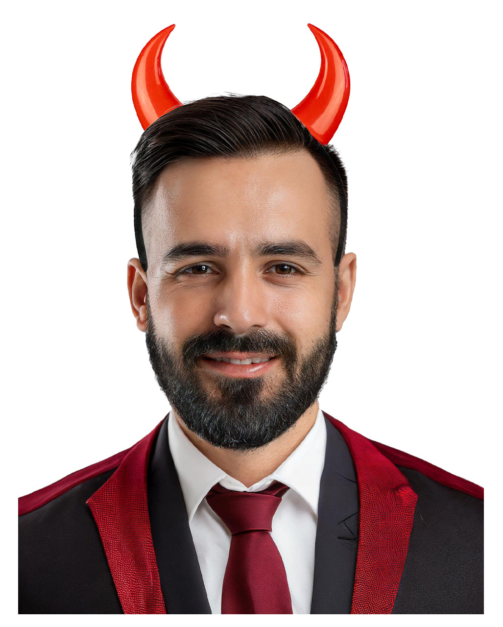 Hairband With Red Devil Horns für Halloween🎃 | Horror-Shop.com