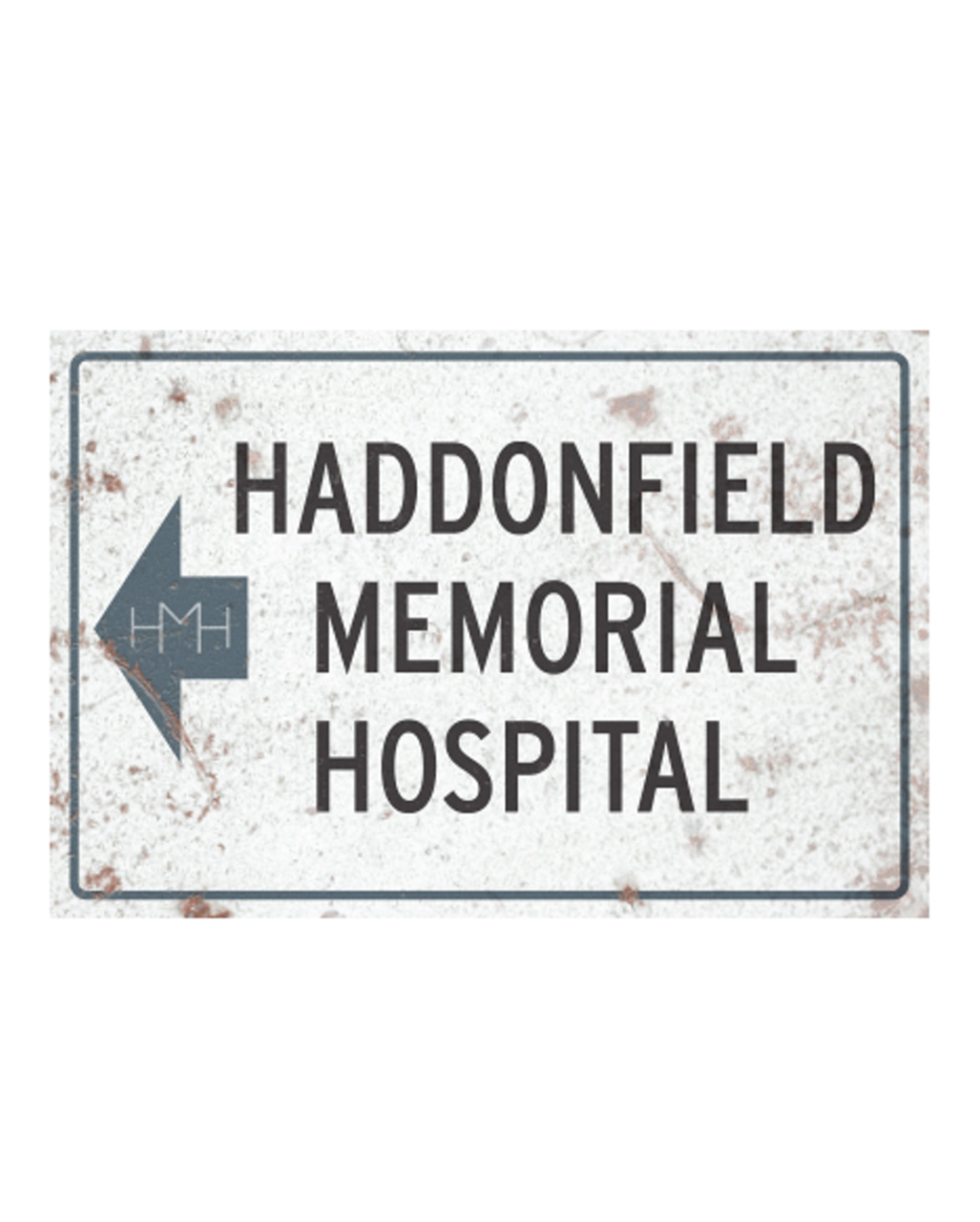 Halloween 2 Haddonfield Hospital Metal Sign Buy | Horror-Shop.com