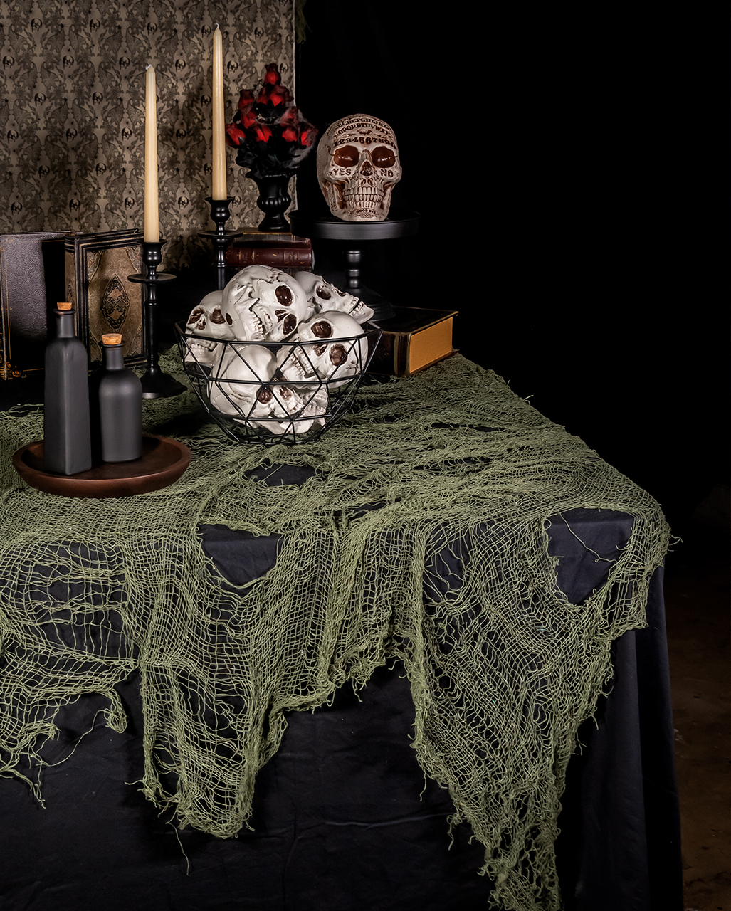 Halloween Rag Fabric Green 300x75cm Buy | Horror-Shop.com