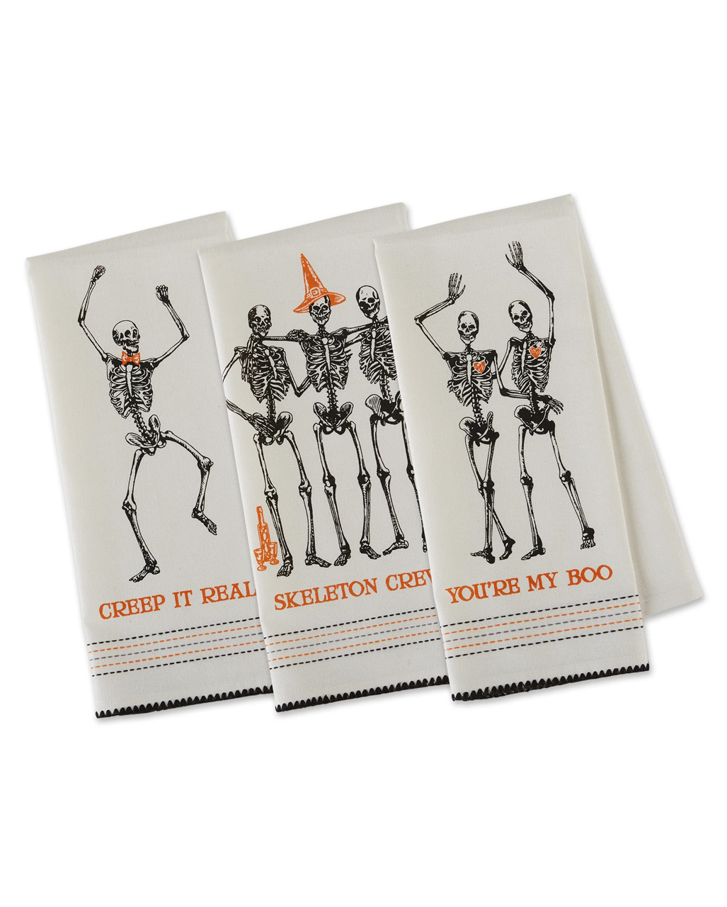 Halloween Geschirrtuch Party Skelette HIER bestellen | Horror-Shop.com