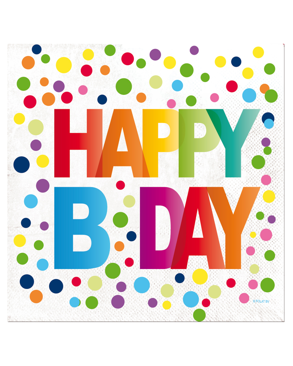 Happy B-Day Napkins 20 Pieces | as a table decoration | horror-shop.com