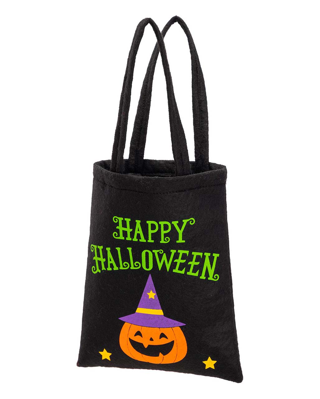 Happy Halloween Felt Bag for Trick or Treat | Horror-Shop.com