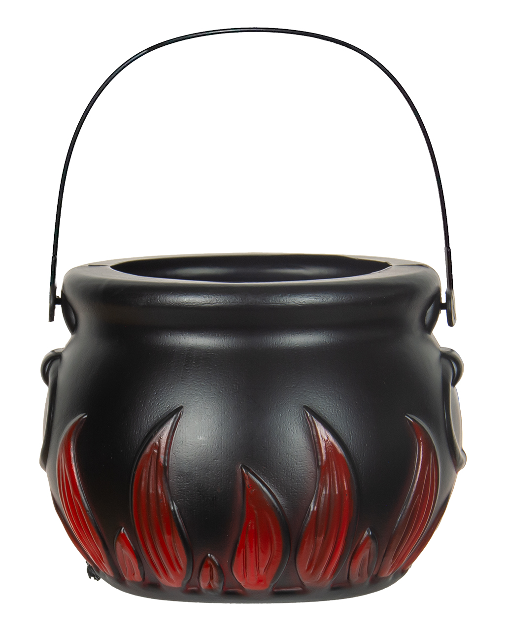 Cauldron With Flame Motif 18 Cm for 🎃 | Horror-Shop.com