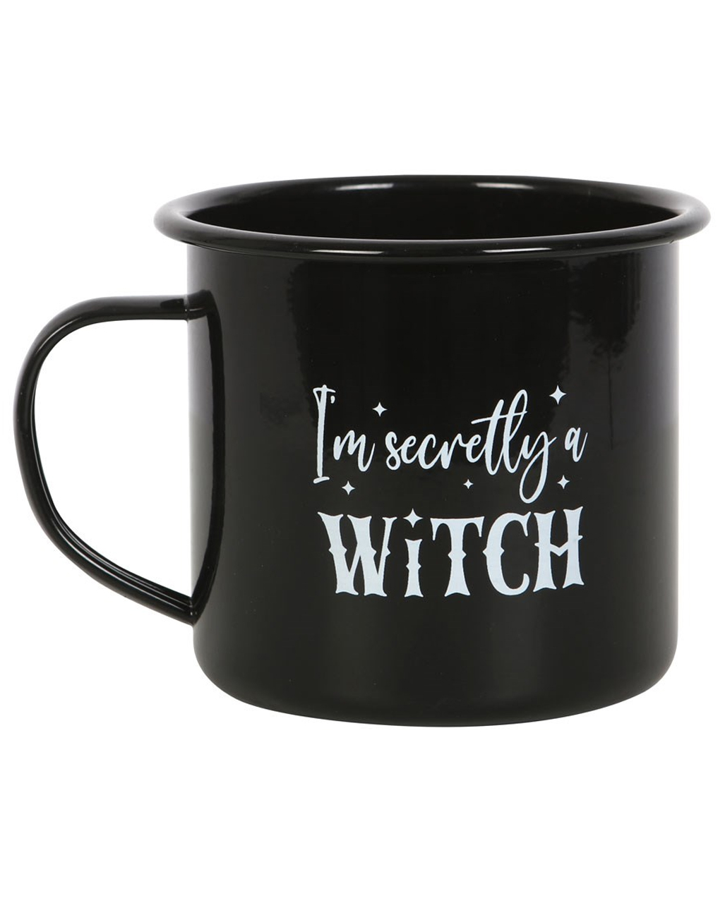 "I am secretly a Witch" Emaille Becher Geschenkidee! | Horror-Shop.com