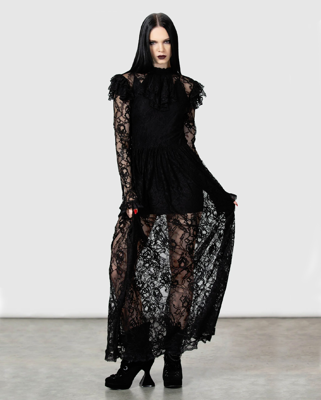 KILLSTAR Enmity Maxi Dress order | Horror-Shop.com