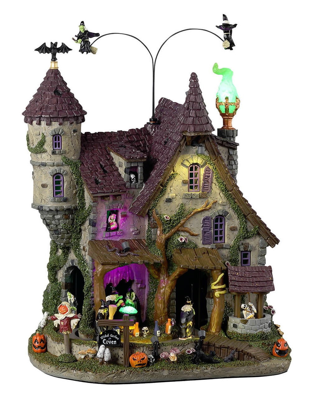 Lemax Spooky Town - Wicked Garden Coven | Halloween Town building ...