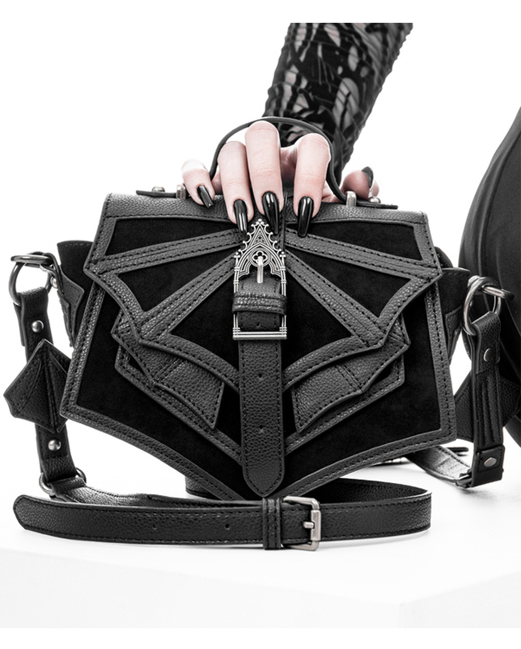 Night Creature Gothic Shoulder Bag ★ Gothic accessory | Horror-Shop.com