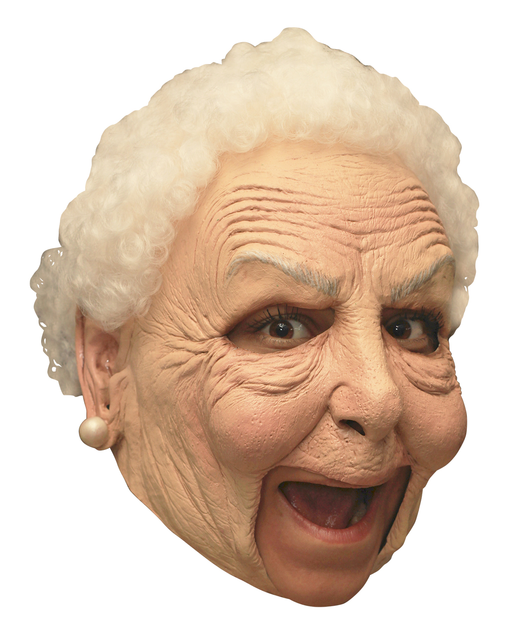Old Granny Nanny Deluxe Mask for Halloween & Carnival | Horror-Shop.com