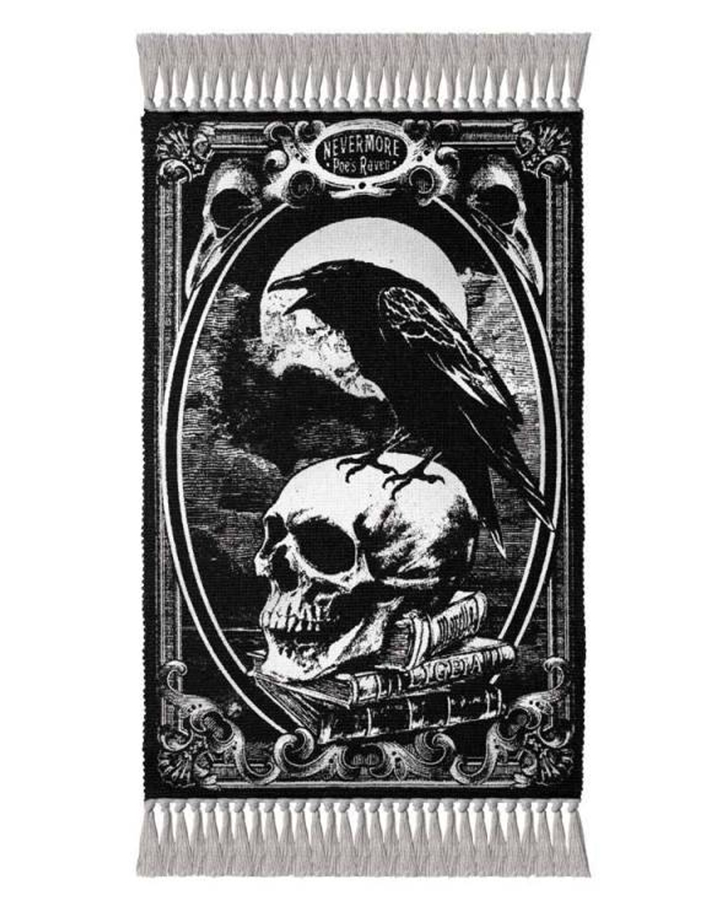 Poe's Raven Gothic Rug 97x51cm | Gothic home decoration | Horror-Shop.com