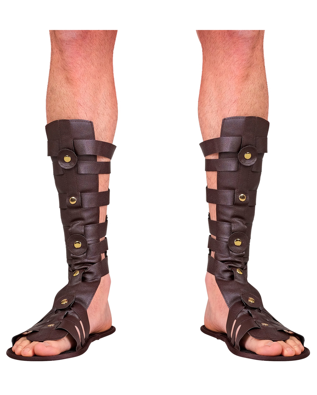 Roman Sandals With Straps & Shin Guards | Horror-Shop.com