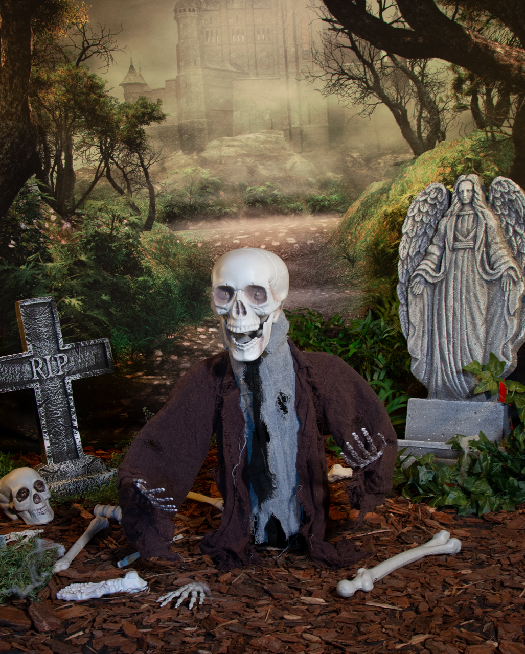Scary Graveyard Phantom als Animatronic 70cm Halloween Deko | Horror ...