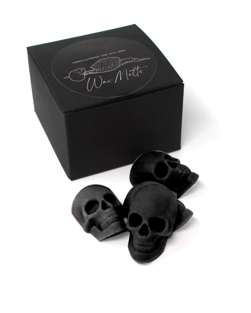Black Skull Scented Wax For Melting 4 Pcs. | Horror-Shop.com