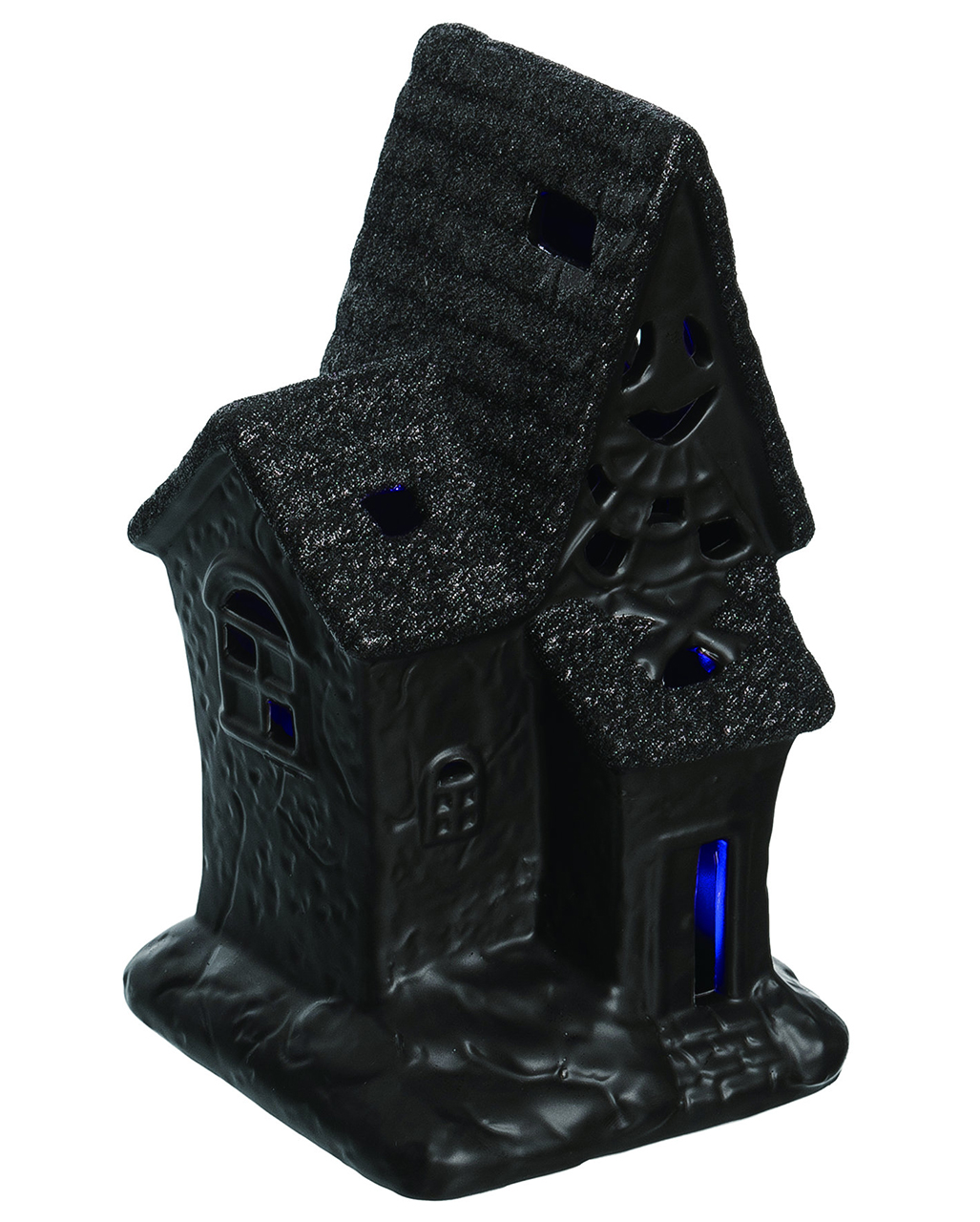 Spooky Glitter Haunted House Decoration With LED for Halloween | Horror ...