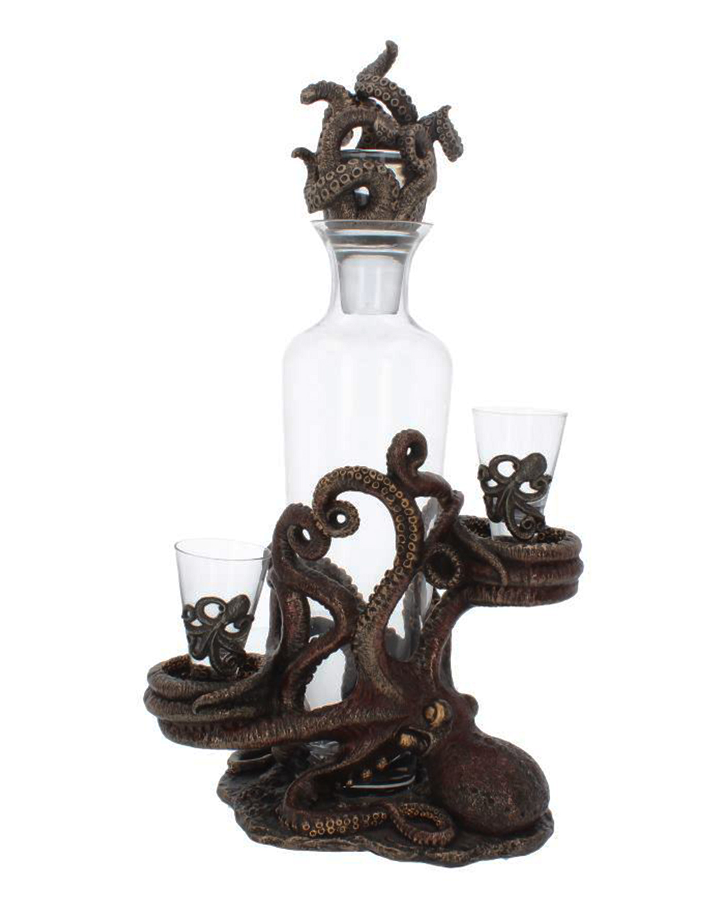 Tentacle Temptation Bottle & Shot Glass Holder 40cm | Horror-Shop.com