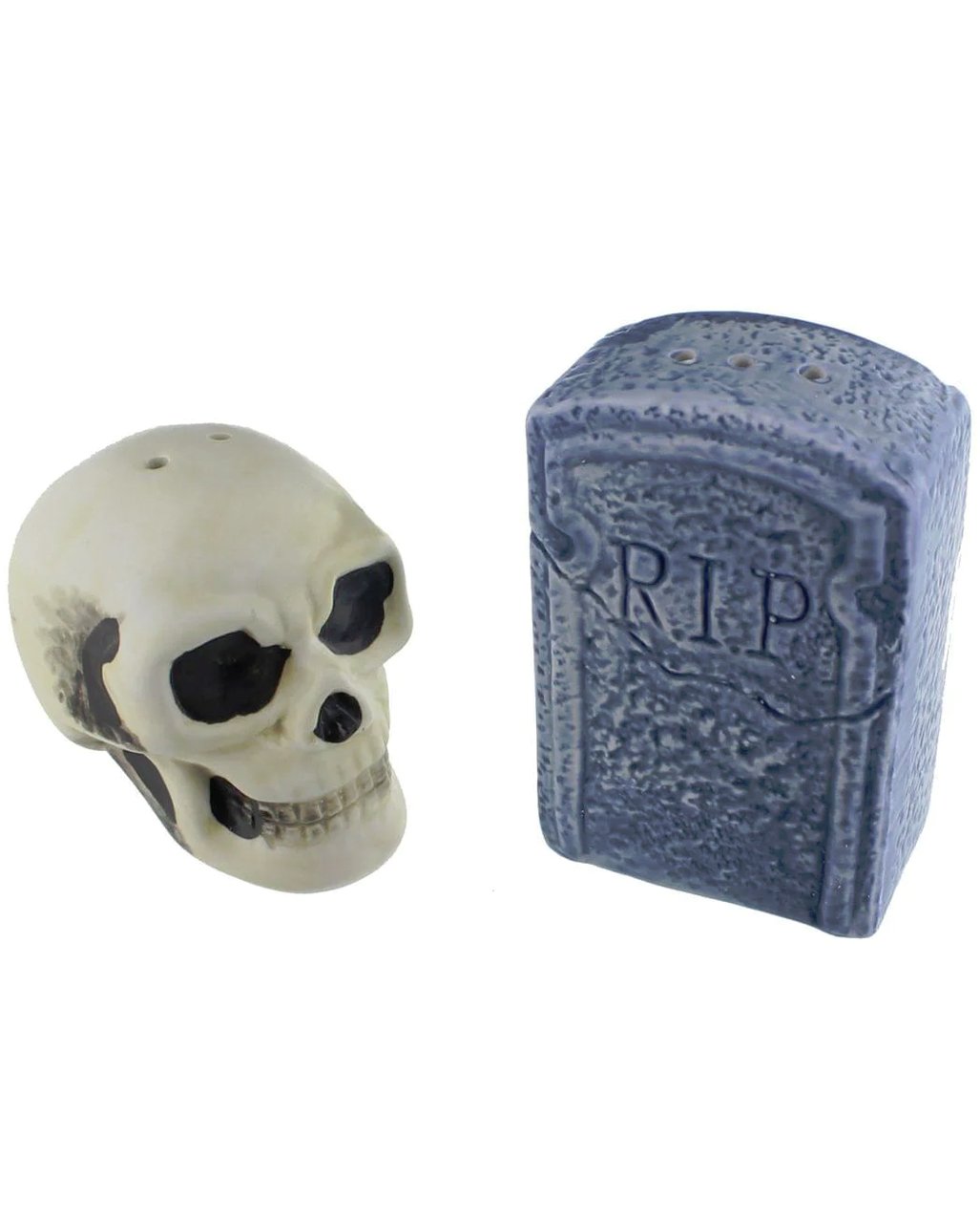 Skull With Gravestone Salt & Pepper Shaker | Halloween table decoration ...