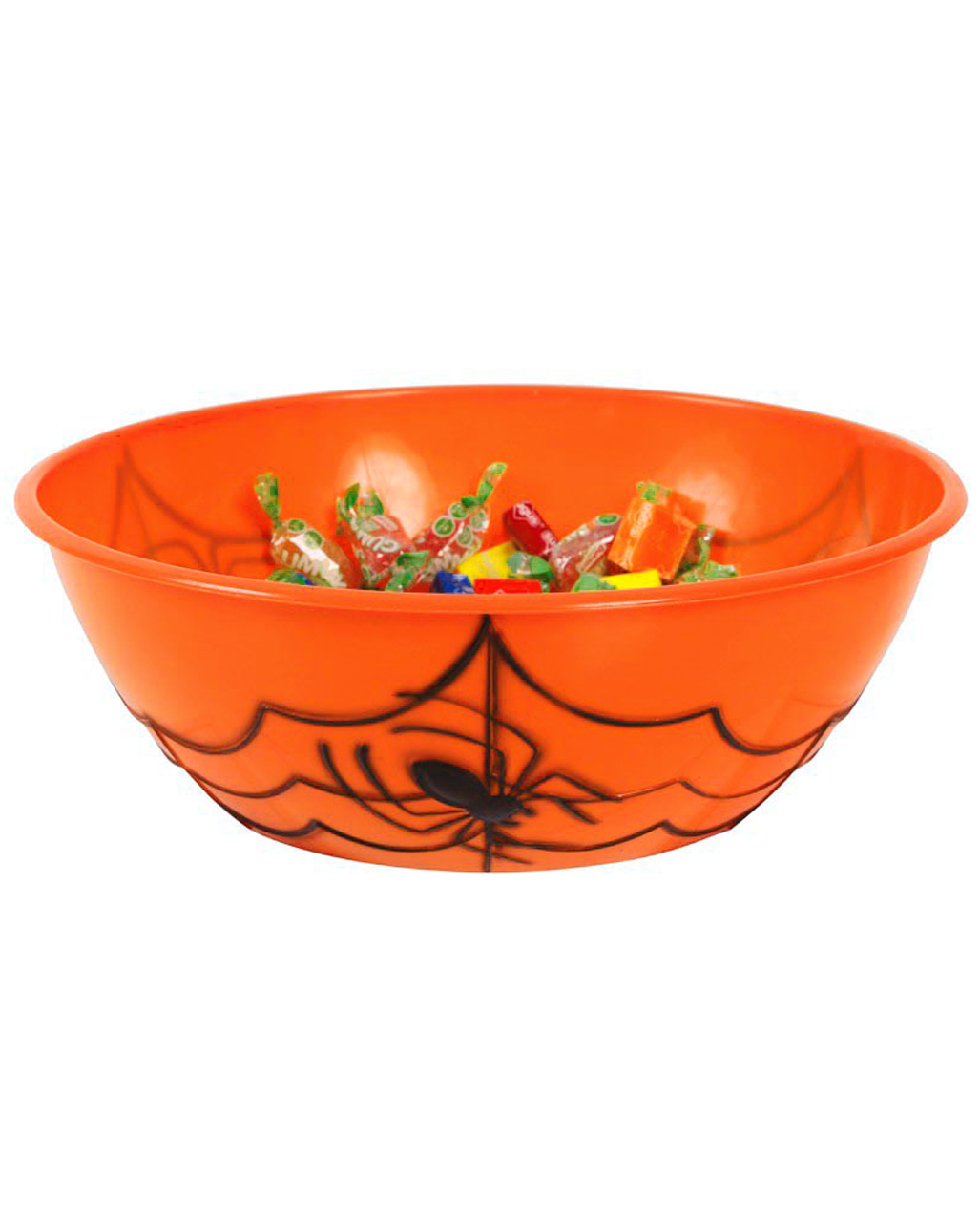 Orange Trick Or Treat Spider Bowl for Halloween | Horror-Shop.com