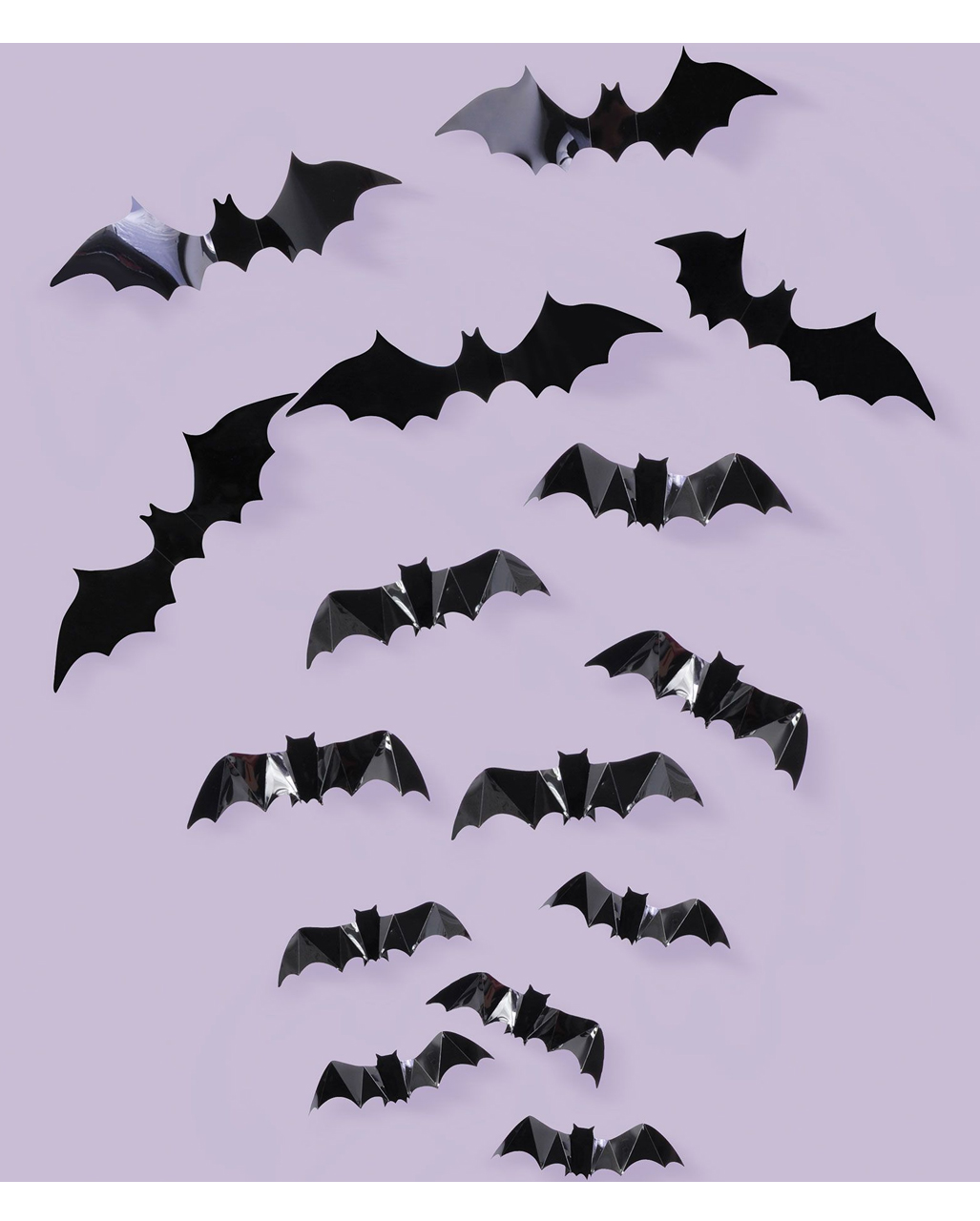 3D Bat Wall Sticker 15 Pcs. | Halloween wall decoration | Horror-Shop.com