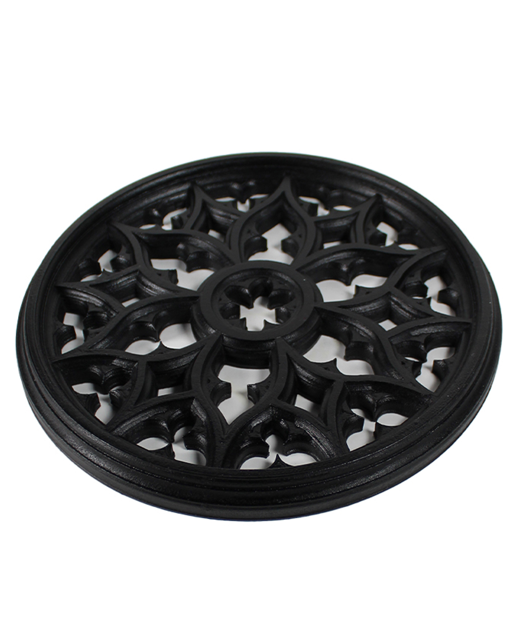 Black Victor Gothic Window 19cm Ø ★ | Horror-Shop.com