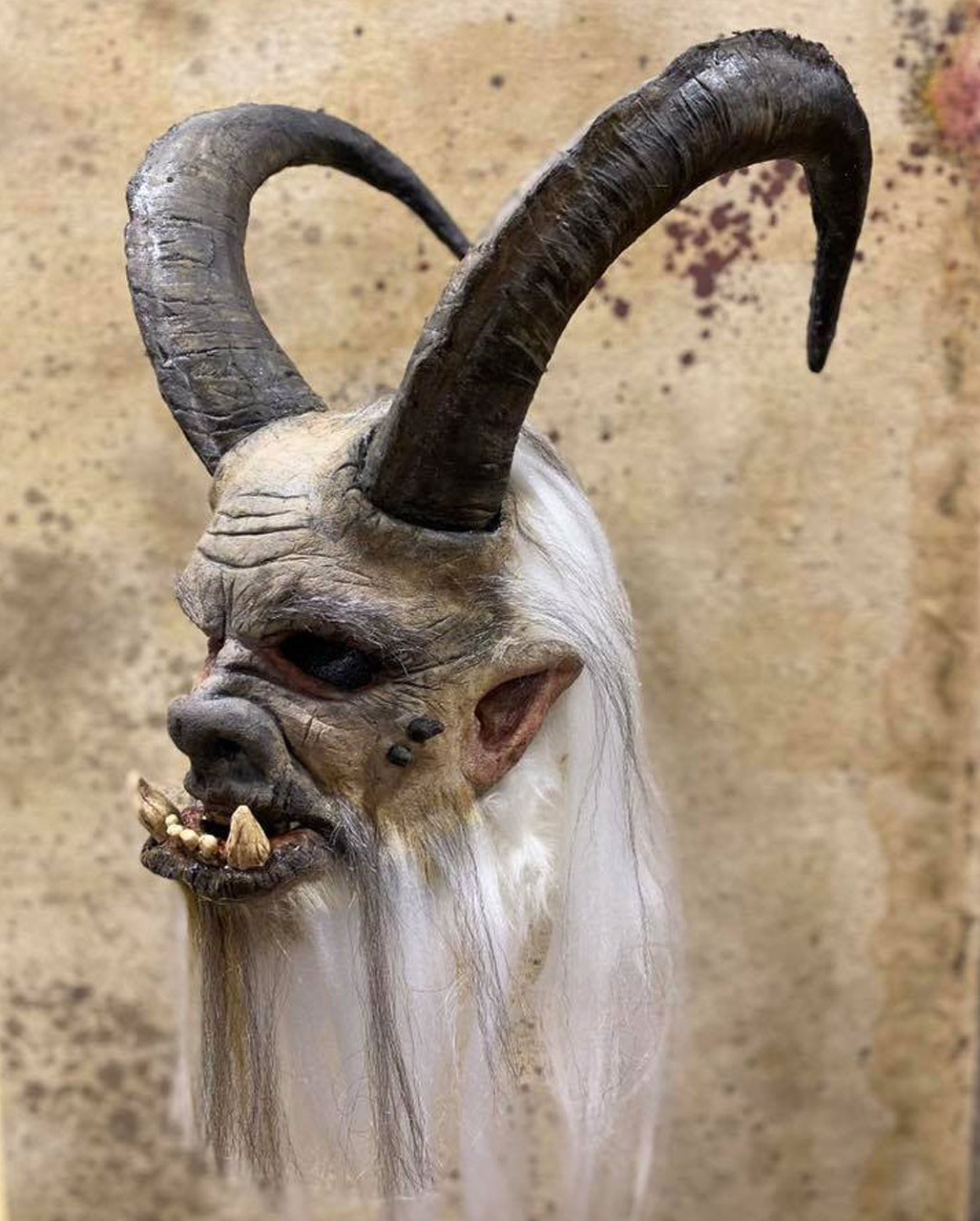 Blizzard Snow Krampus Mask for Halloween & Carnival | Horror-Shop.com