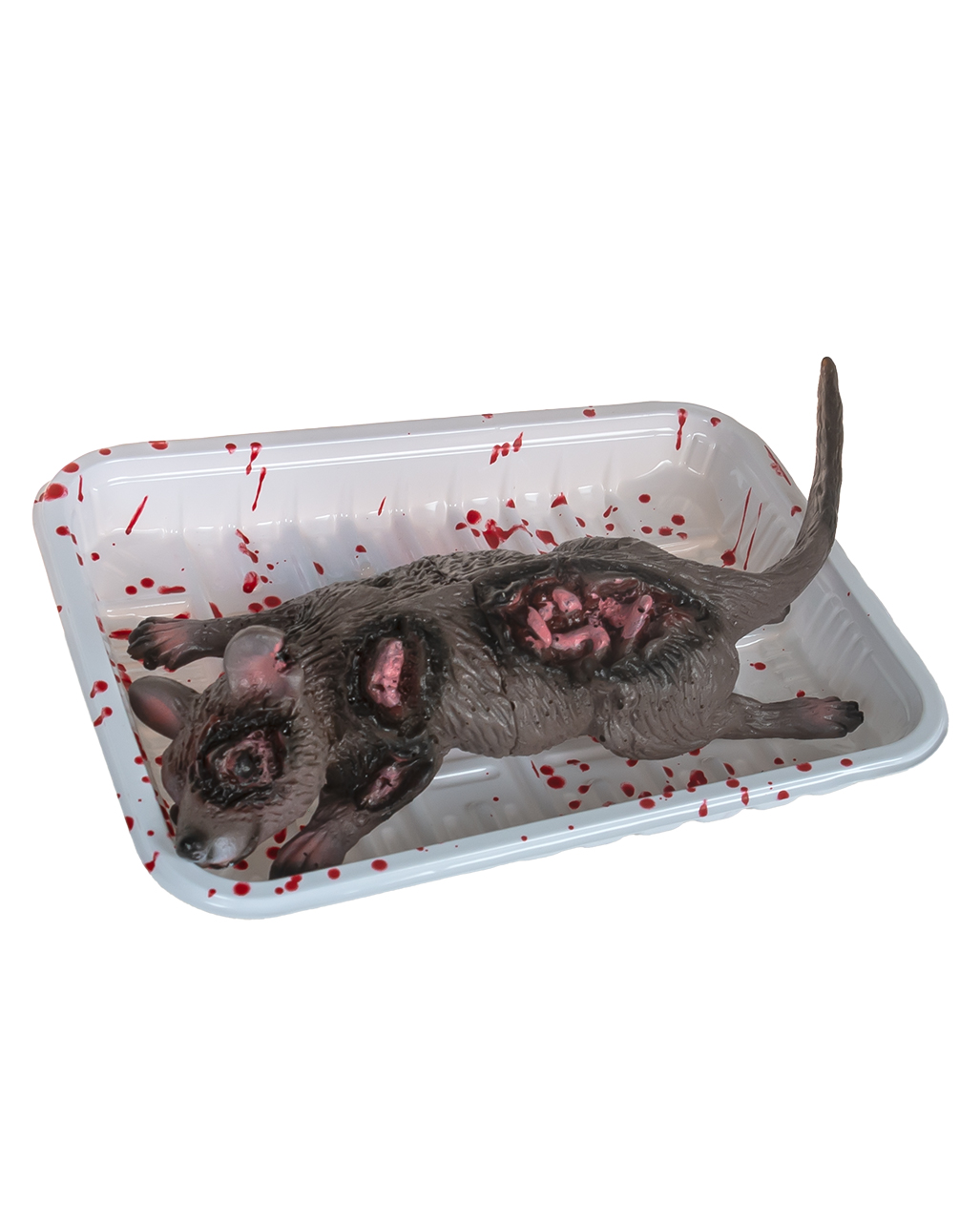 Bloody Rat Butcher Plate Deco buy online | Horror-Shop.com