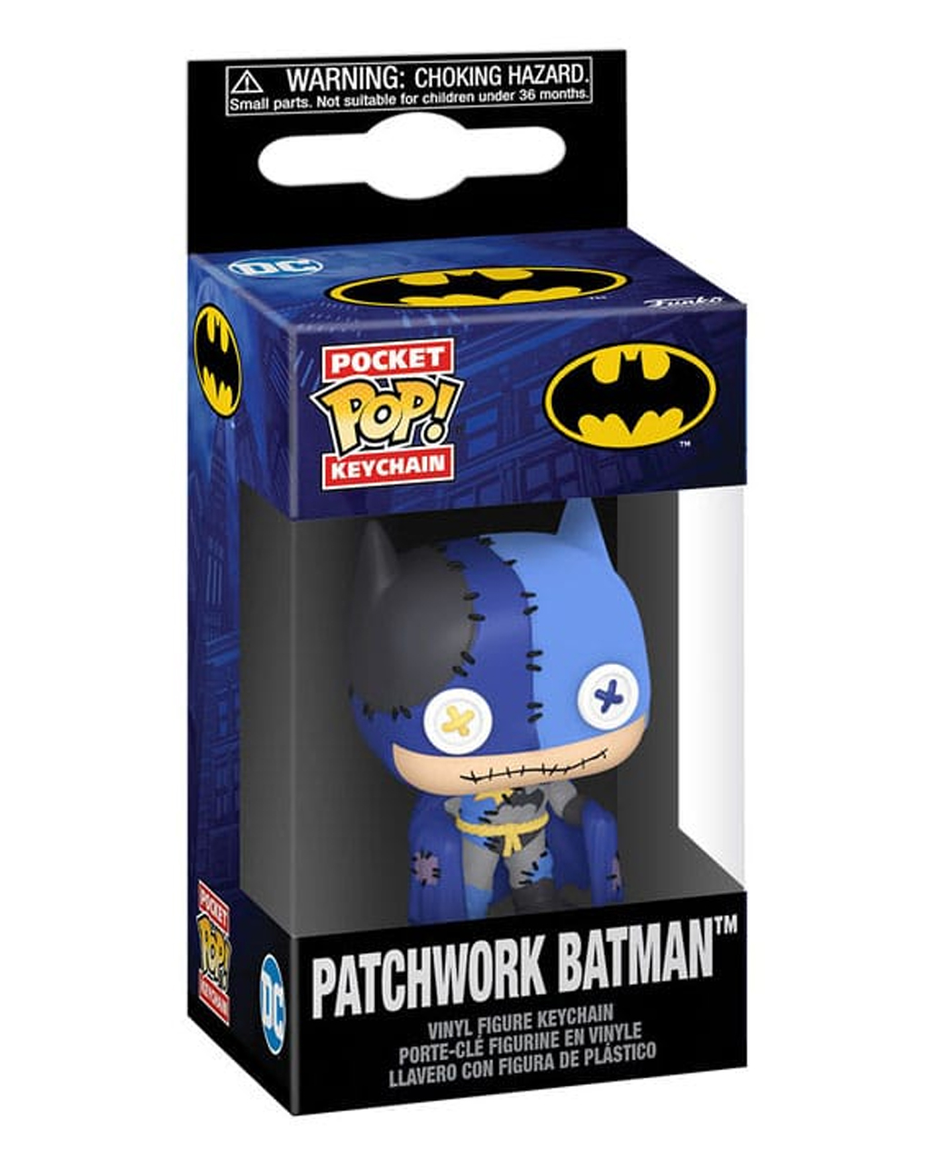 DC Patchwork Batman Funko Pocket POP! Key Ring ★ | Horror-Shop.com