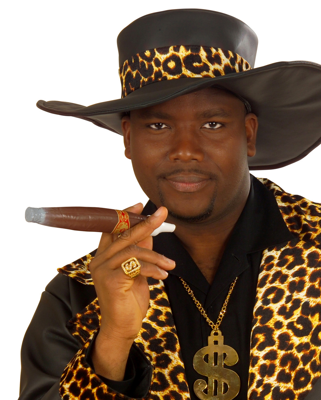 Dollar Ring Gold Kostümzubehör | Horror-Shop.com