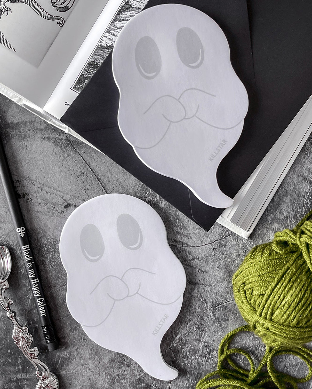 KILLSTAR Boo Sticky Notes | Halloween Office Supplies | Horror-Shop.com
