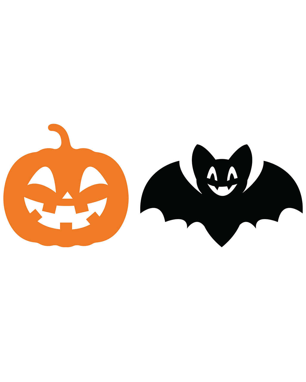 Pumpkin & Bat Garland 300cm | Halloween decoration | Horror-Shop.com