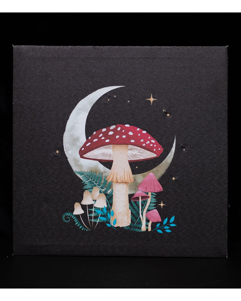 Magic Forest Mushroom Wandbild mit Licht 30x30cm als Deko | Horror-Shop.com