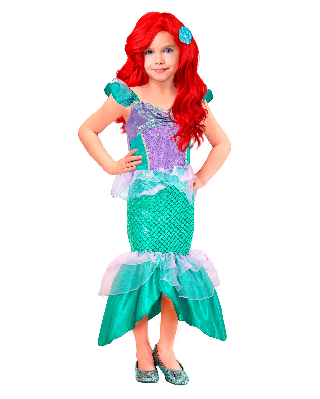Mermaid Children's Costume With Hair Clip | Horror-Shop.com