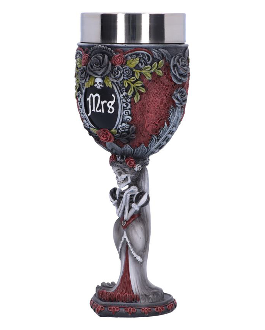 Mrs Gothic Kelch 21cm Gothic Deko | Horror-Shop.com