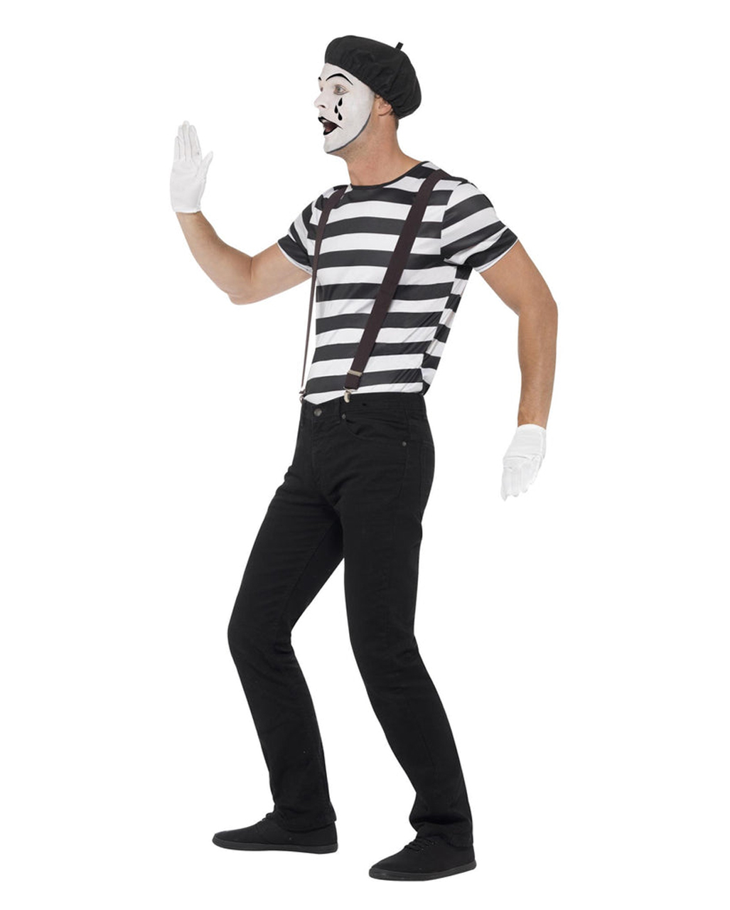 Mime Men's Costume for carnival | Horror-Shop.com