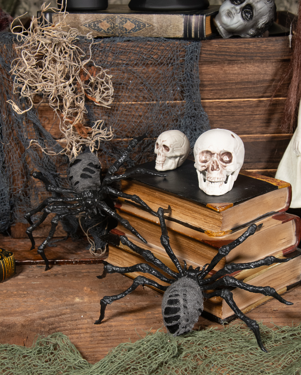 Scary Disgusting Spiders With Cheese Cloth Fur 19cm Set Of 2 ★ | Horror ...